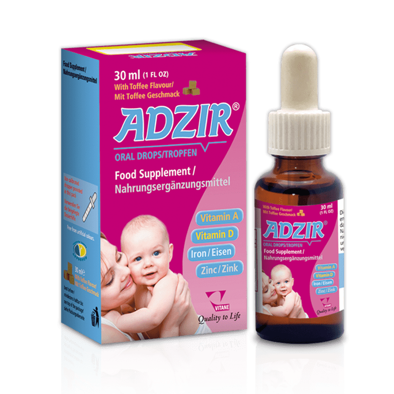 قطره آدزیر | مواد معدنی مورد نیاز کودکان|